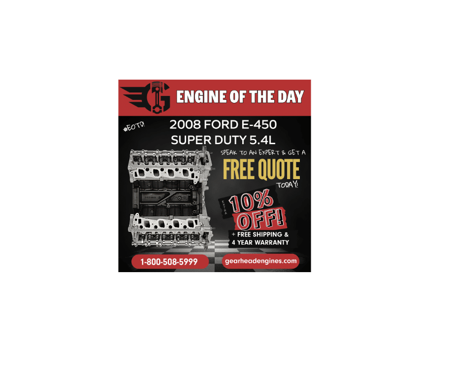 Engine of the Day: Powerful 2008 Ford E-450 Super Duty Engine – Ready ...
