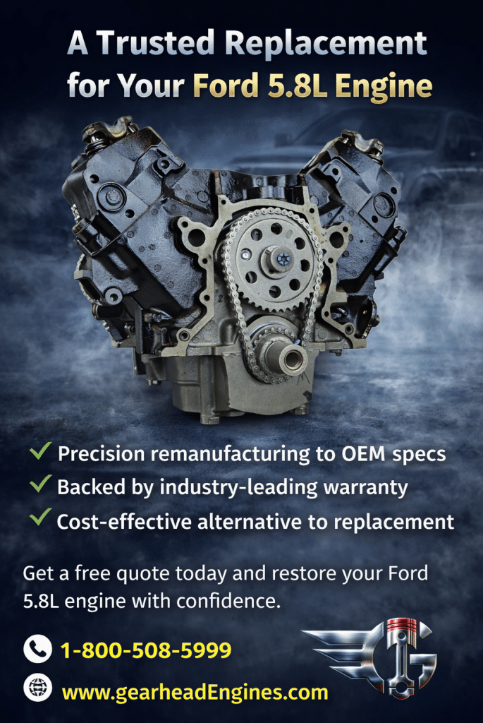 A Trusted Replacement for Your Ford 5.8L Engine - Gearhead Engines